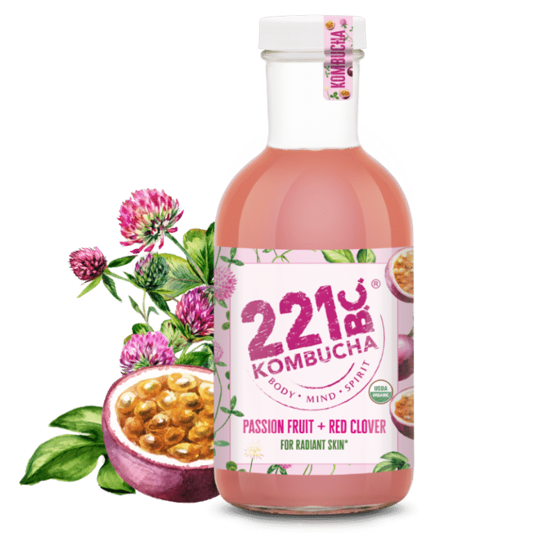 Passion Fruit + Red Clover Kombucha - Kombucha 221 BC