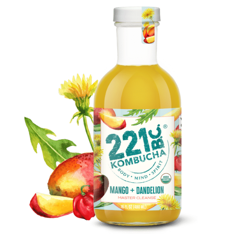 Mango + Dandelion Kombucha - Kombucha 221 BC